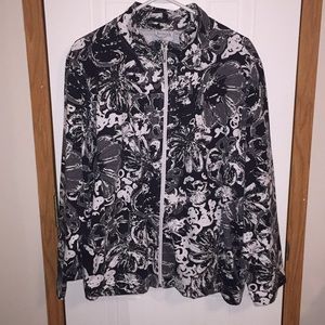 Jackets & Coats | Flower Patterned Lightweight Jacket | Poshmark